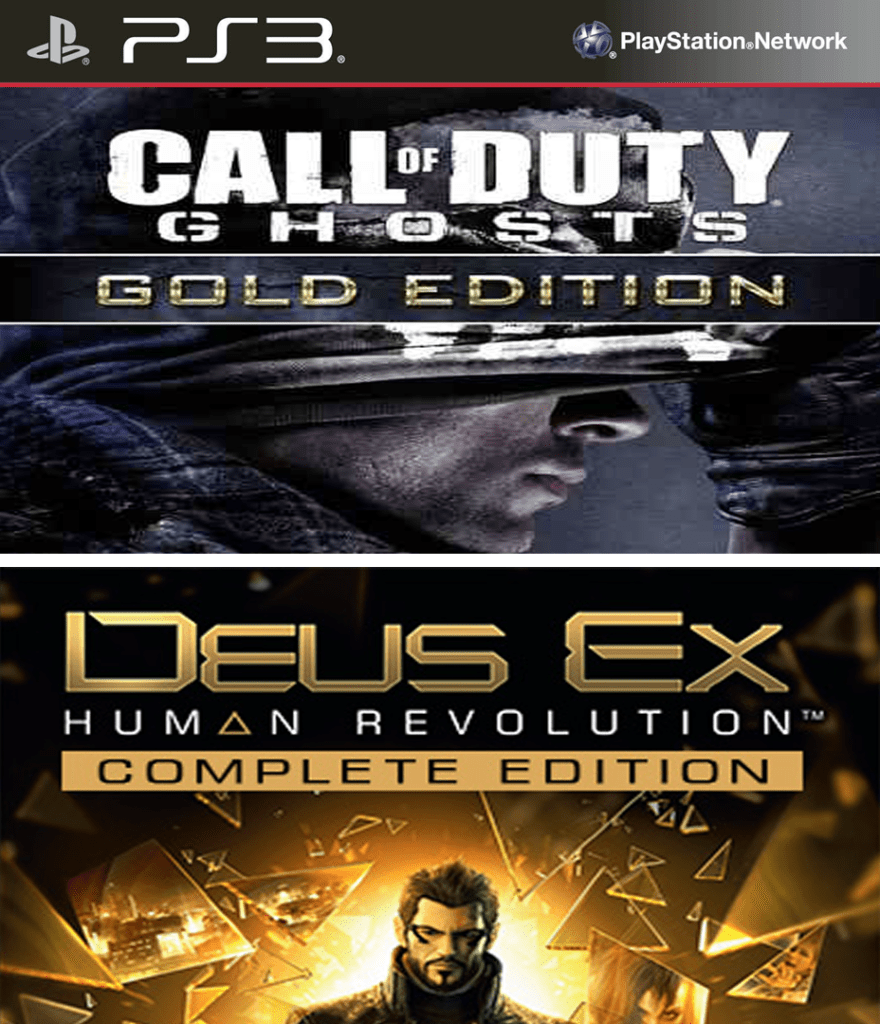 Call of Duty Ghost Gold Edition + Deus Ex Human Revolution Complete ...